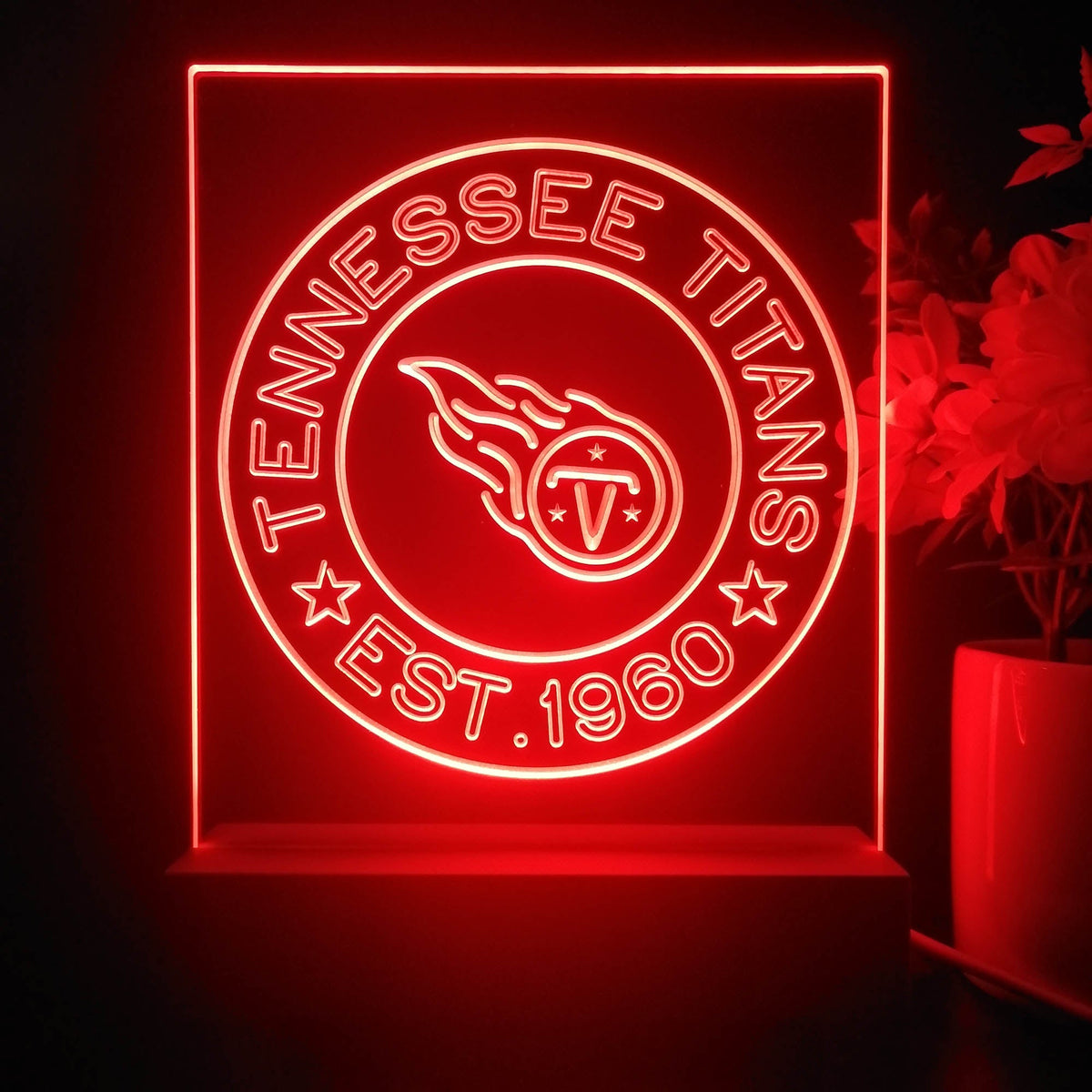 Personalized Tennessee Titans Neon Sign Table Lamp Display | PRO LED SIGN