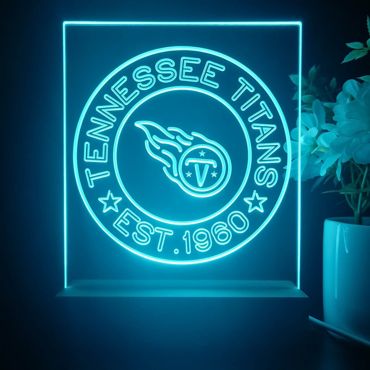 Personalized Tennessee Titans Neon Sign Table Lamp Display | PRO LED SIGN