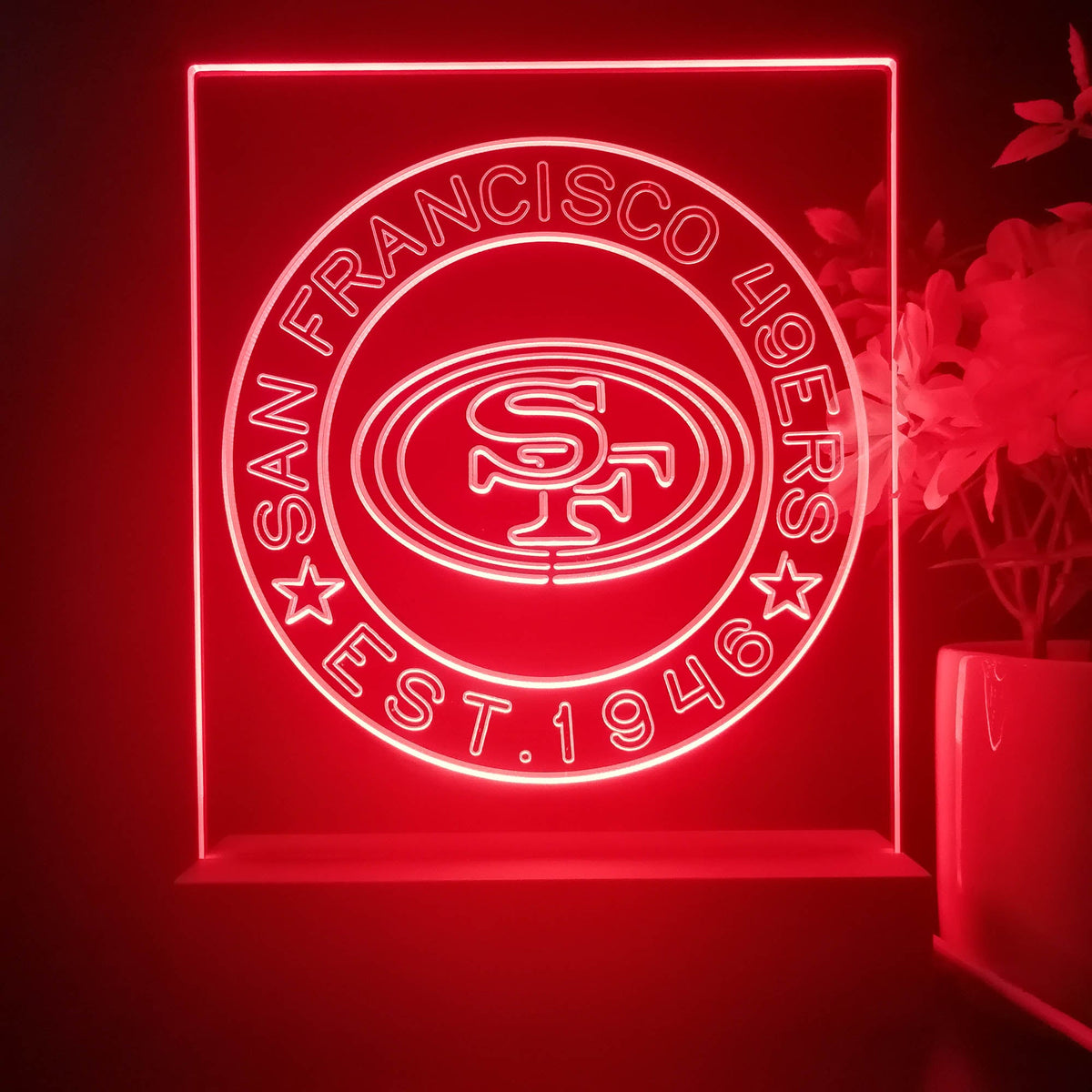 Personalized San Francisco 49ers Neon Sign Table Lamp Display | PRO LED ...
