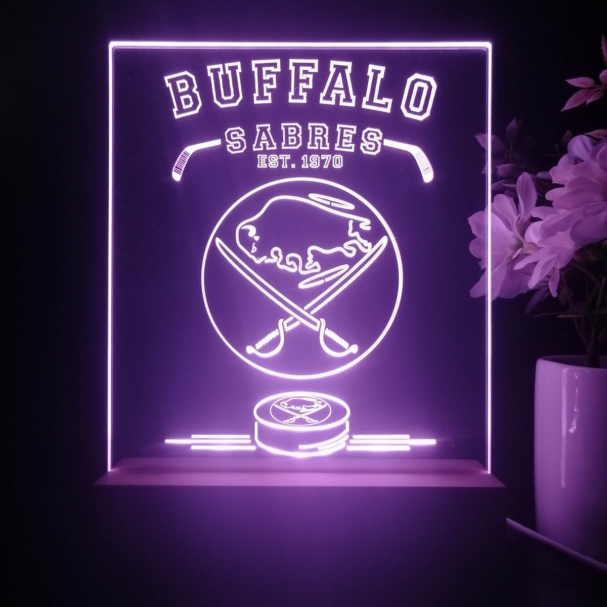 Personalized Buffalo Sabres Neon Sign Table Lamp Display | PRO LED SIGN