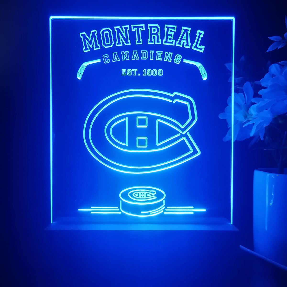 Personalized Montreal Canadiens Neon Sign Table Lamp Display | PRO LED SIGN
