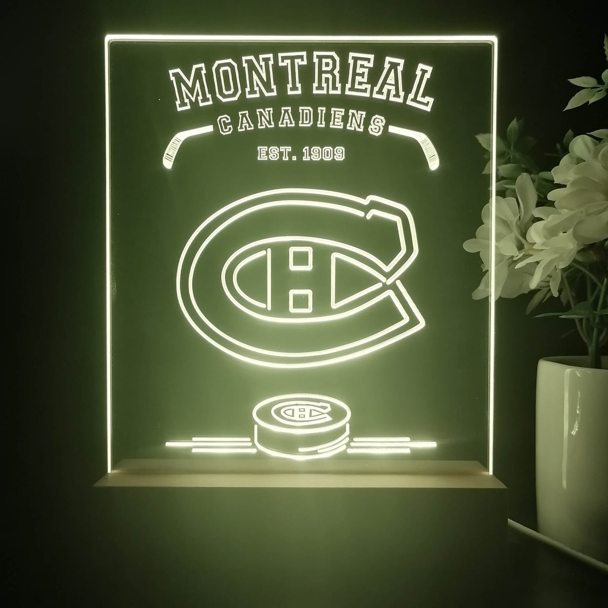 Personalized Montreal Canadiens Neon Sign Table Lamp Display | PRO LED SIGN