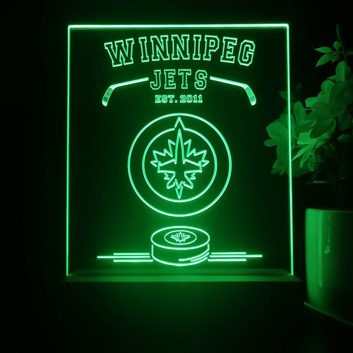 Personalized Winnipeg Jets Neon Sign Table Lamp Display | PRO LED SIGN
