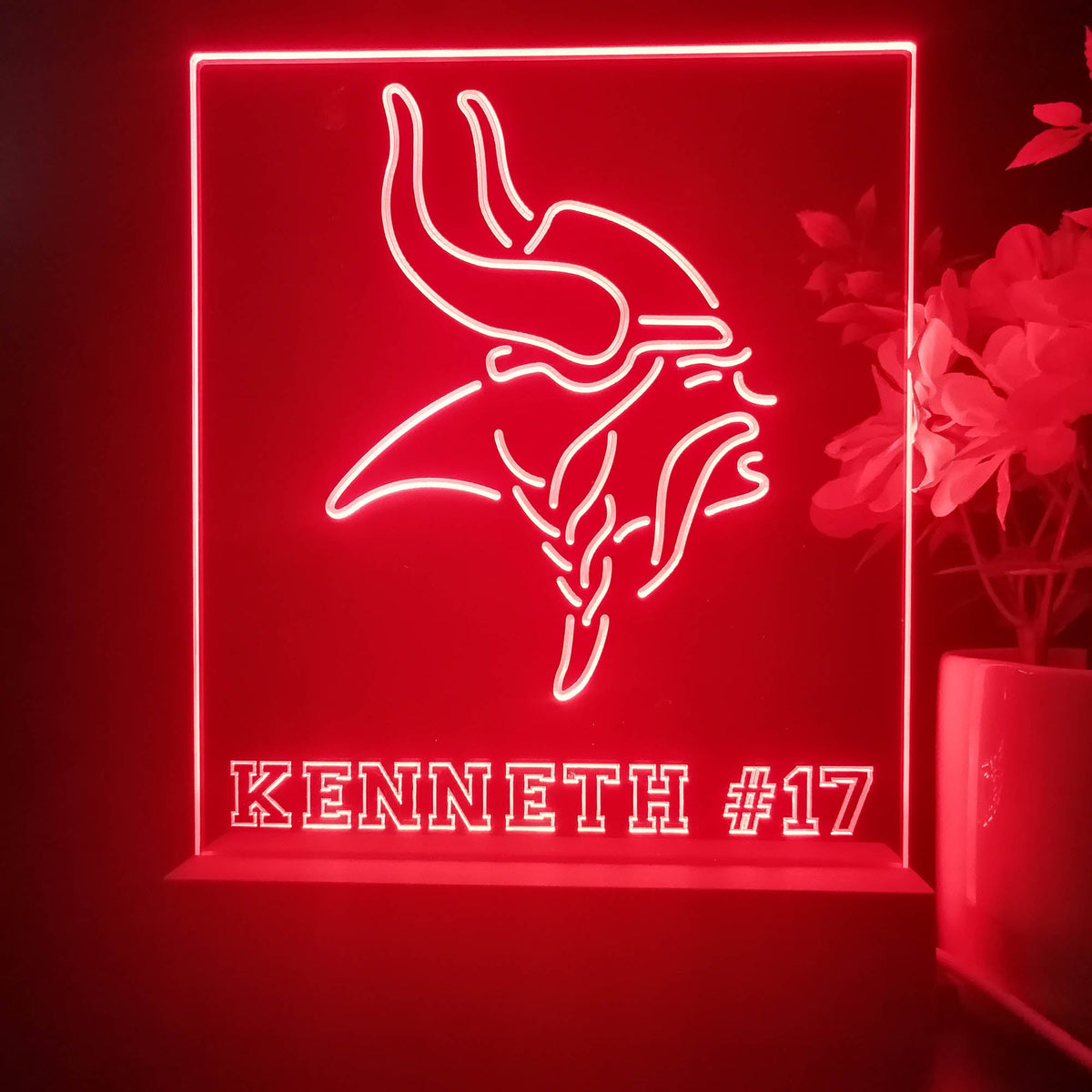 Personalized Minnesota Vikings Neon Sign Table Lamp Display | PRO LED SIGN