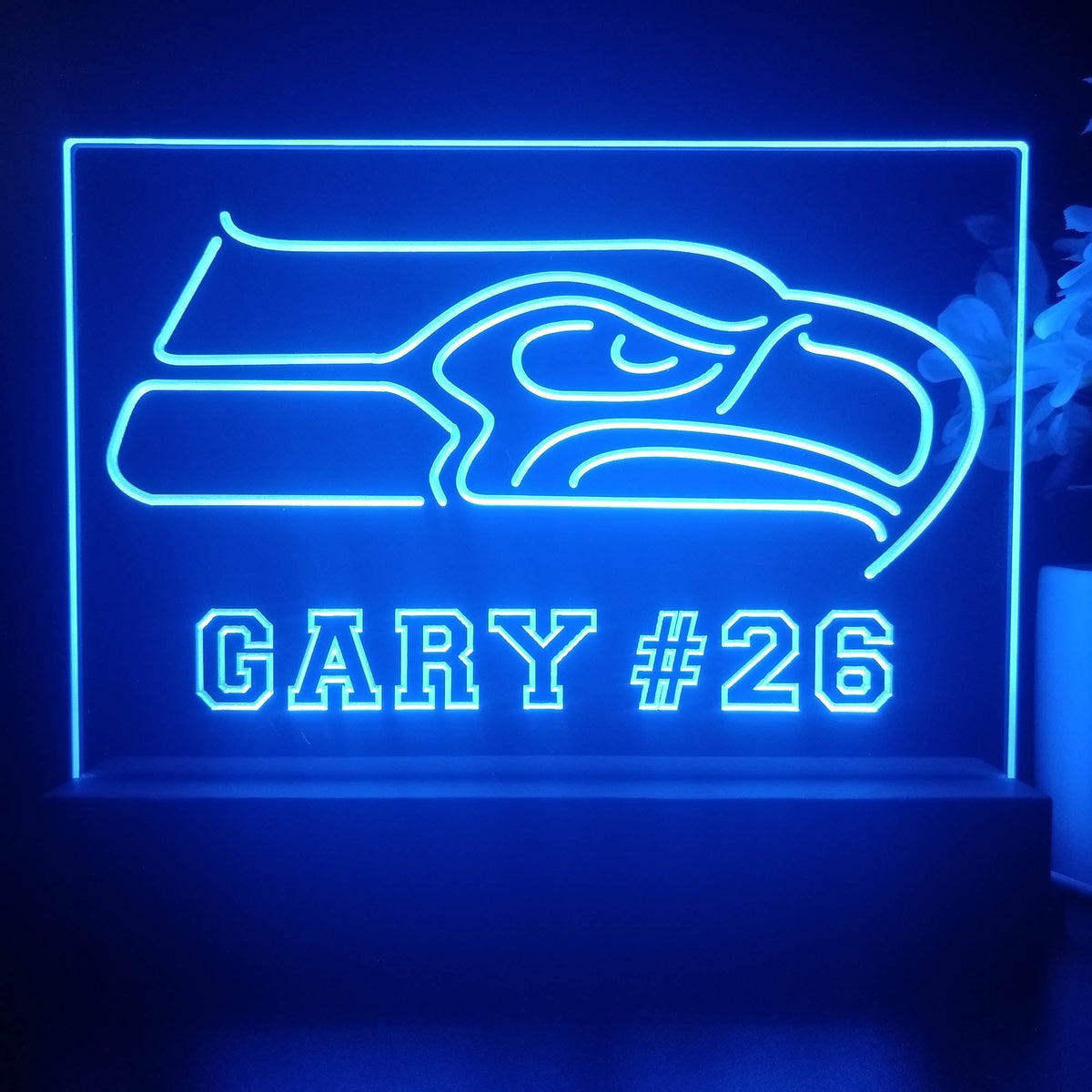 Personalized Seattle Seahawks Neon Sign Table Lamp Display | PRO LED SIGN