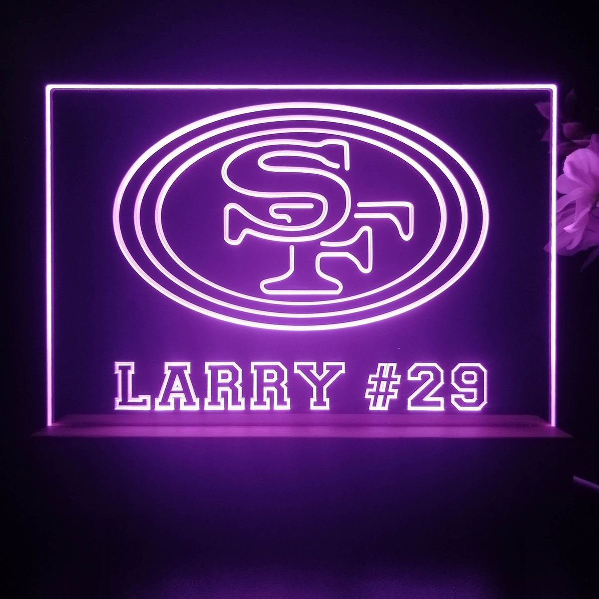 Personalized San Francisco 49ers Neon Sign Table Lamp Display | PRO LED ...