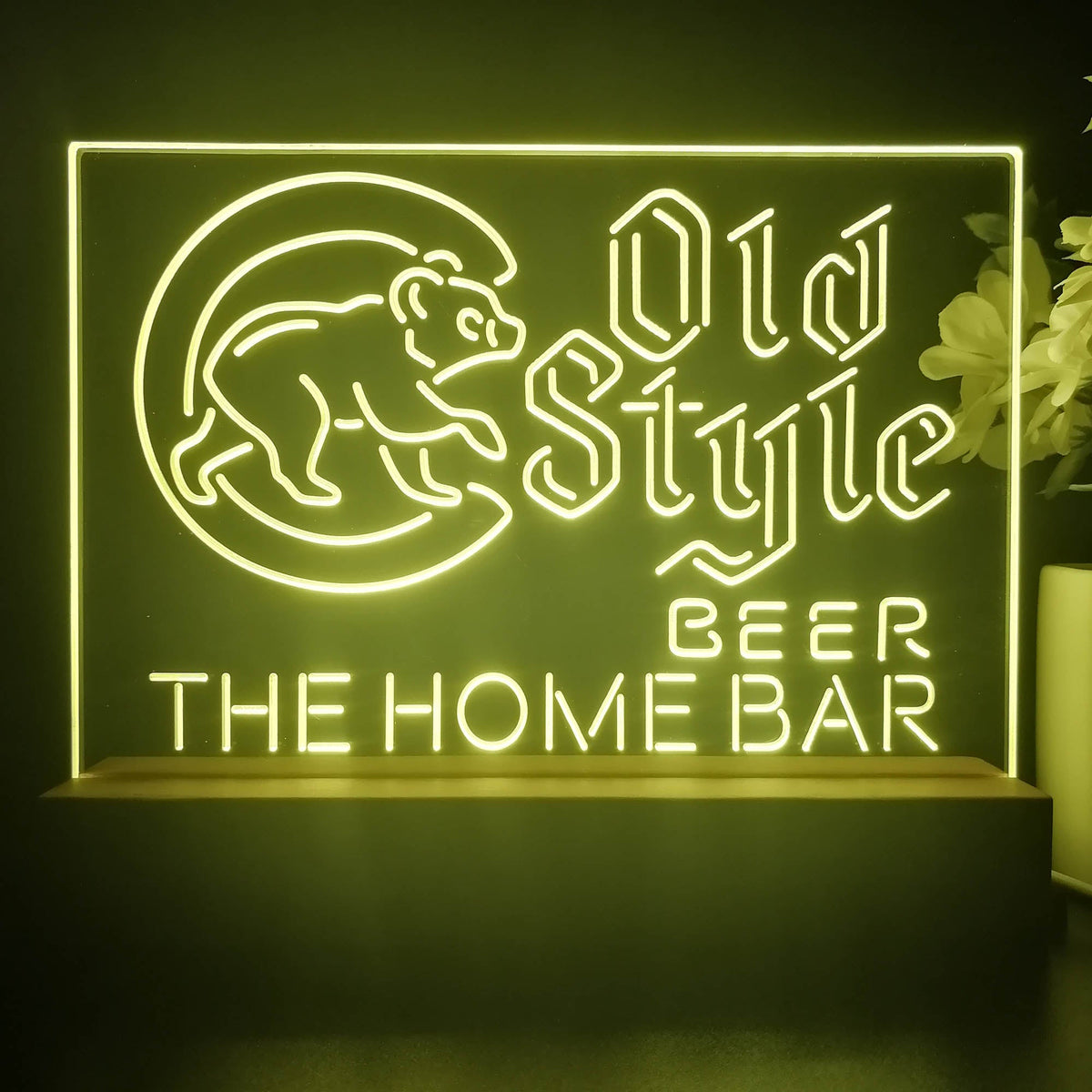 Personalized Cubs Old Style Neon Sign Table Lamp Display | PRO LED SIGN