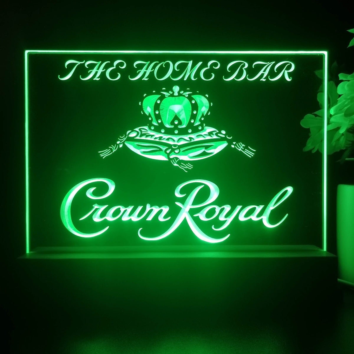 Personalized Crown Royal Neon Sign Table Lamp Display | PRO LED SIGN