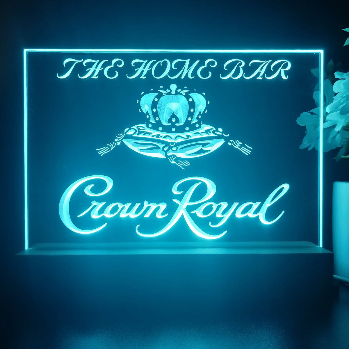 Personalized Crown Royal Neon Sign Table Lamp Display | PRO LED SIGN