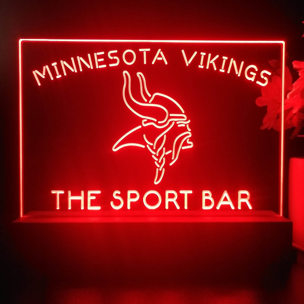 Personalized Minnesota Vikings Neon Sign Table Lamp Display | PRO LED SIGN
