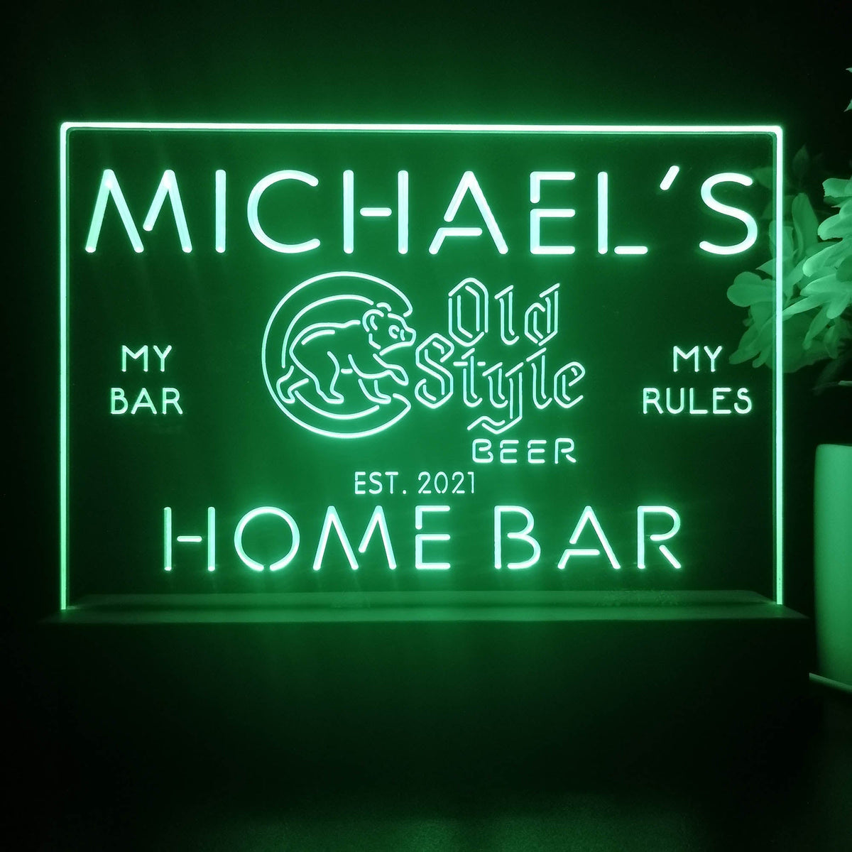 Personalized Cubs Old Style Neon Sign Table Lamp Display | PRO LED SIGN