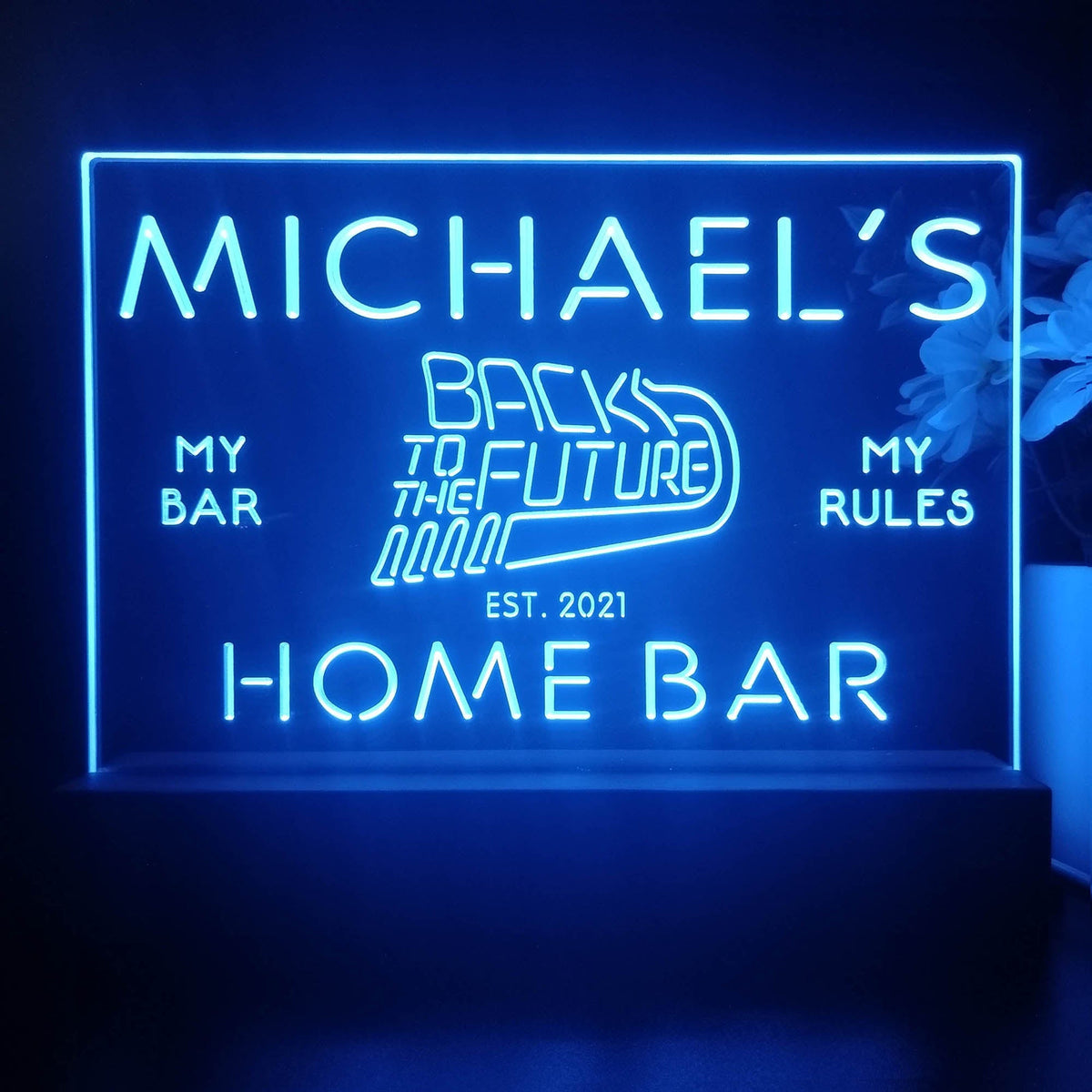 Personalized Back to the Future Neon Sign Table Lamp Display | PRO LED SIGN