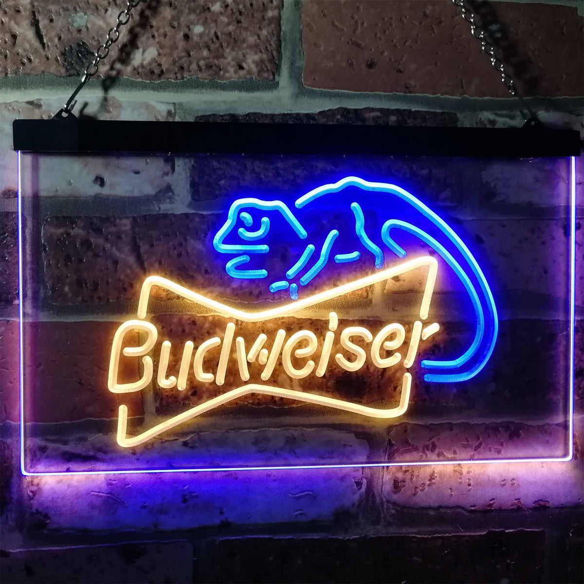 Budweiser Lizard Beer Bar Home Bar Neon Light LED Sign | Home Bar Gift