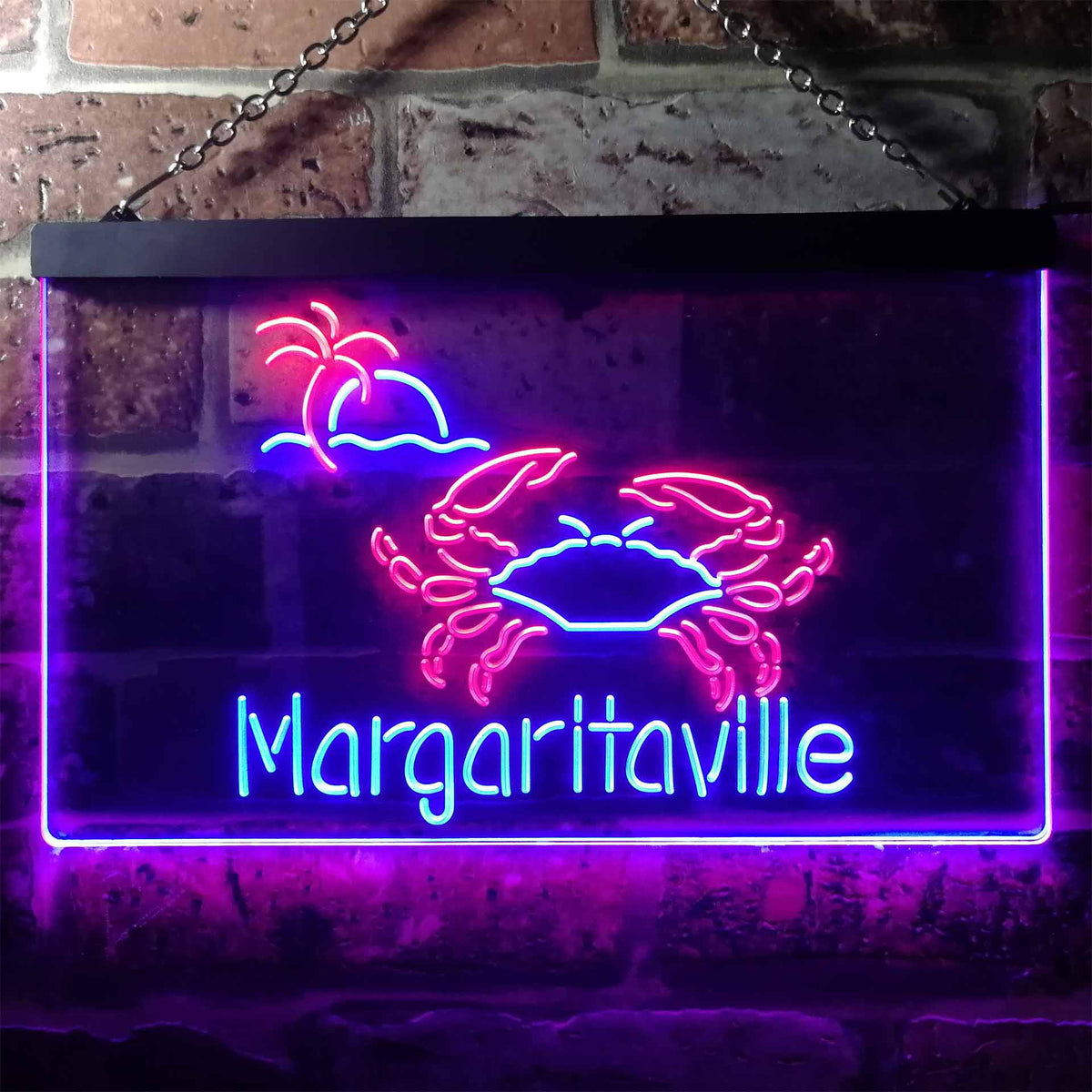 Margaritaville Crab Neon-Like LED Sign Neon Bar Pub LED Sign | PRO LED SIGN