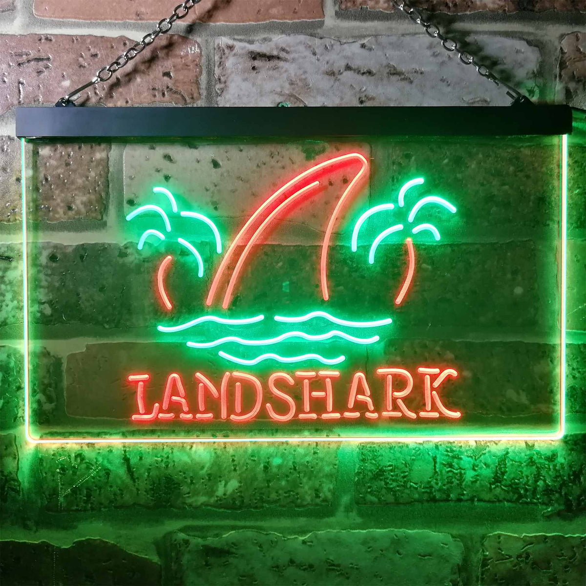 Landshark Palm Tree Island Neon Light LED Sign | Home Bar Gift