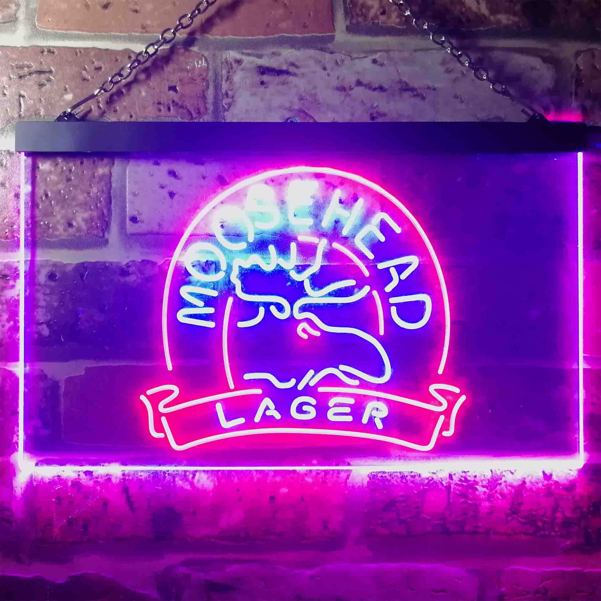 Moosehead Lager Beer Home Bar Neon Light LED Sign | Home Bar Gift