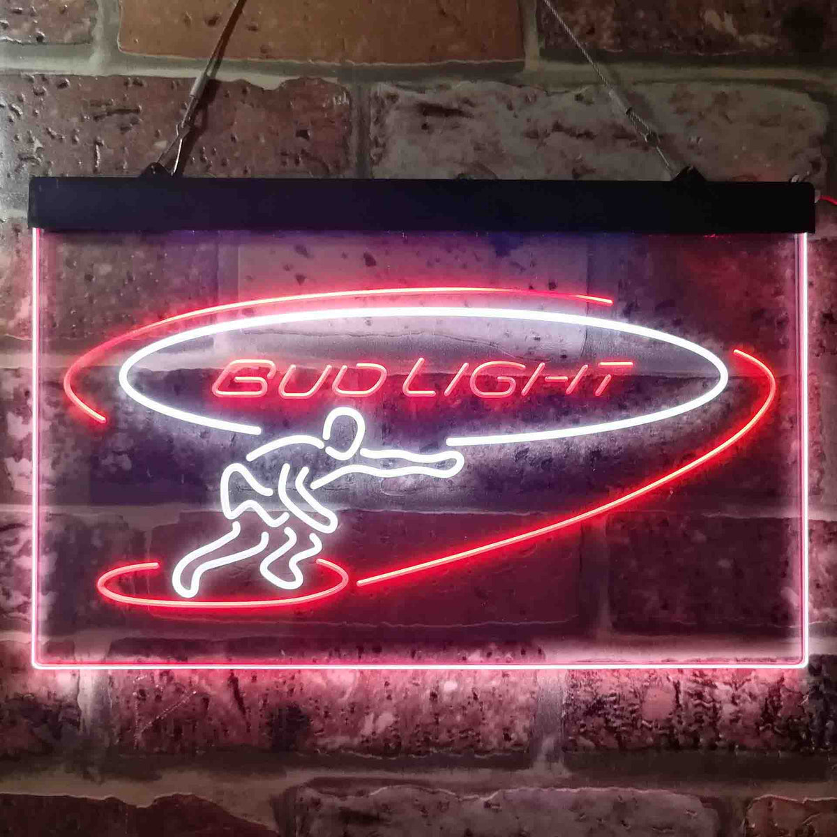 Bud Light Surf Snowboarder Neon-like LED Sign | Pro LED Sign
