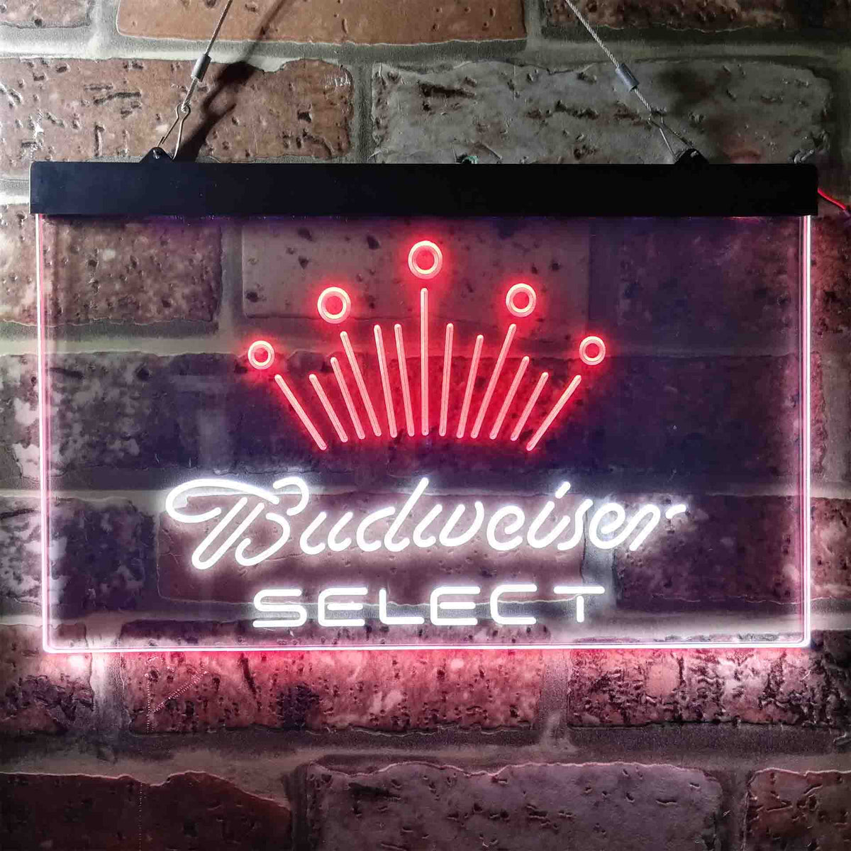Budweiser Select Crown Classic Home Bar Neon Light LED Sign | Home Bar Gift