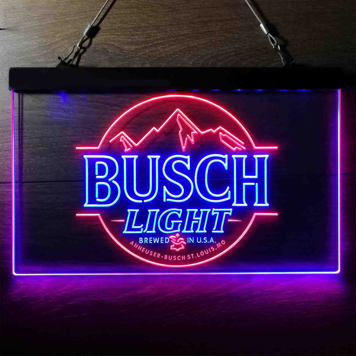 Busch Light Mountain Neon-Like LED Sign | Home Bar Gift