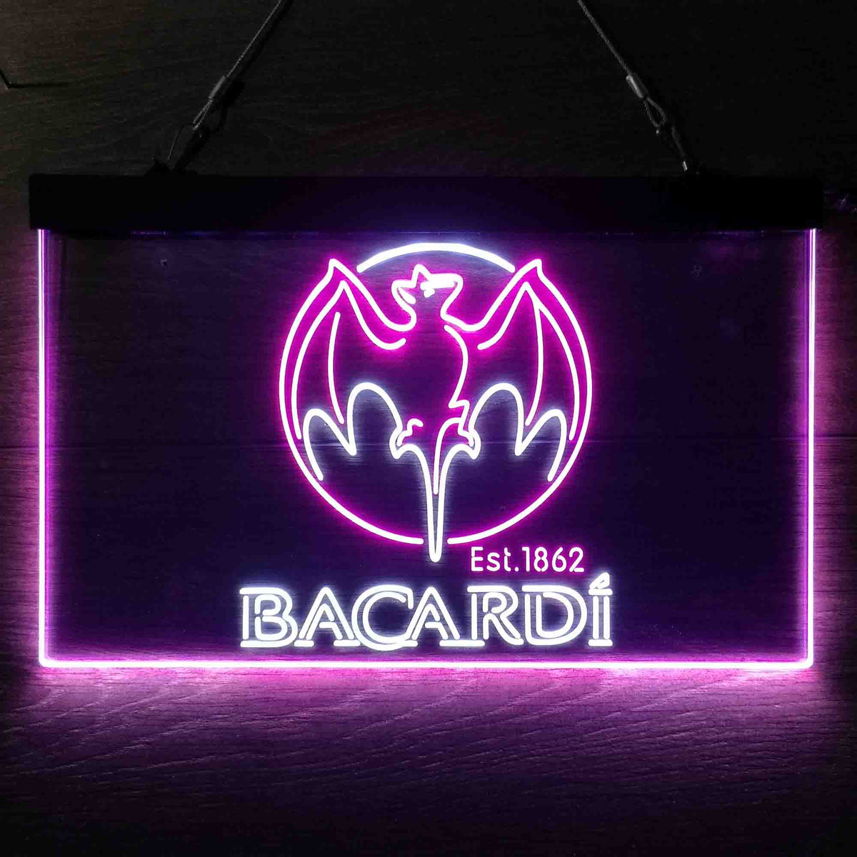 Bacardi Bat Home Bar Neon Light LED Sign | Home Bar Gift