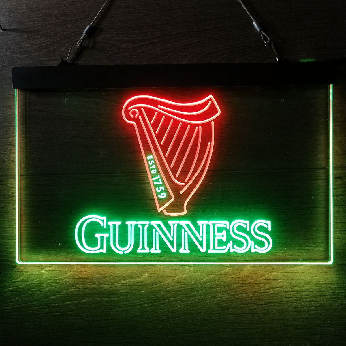 Guinness Beer Logo Home Bar Neon Light LED Sign | Home Bar Gift