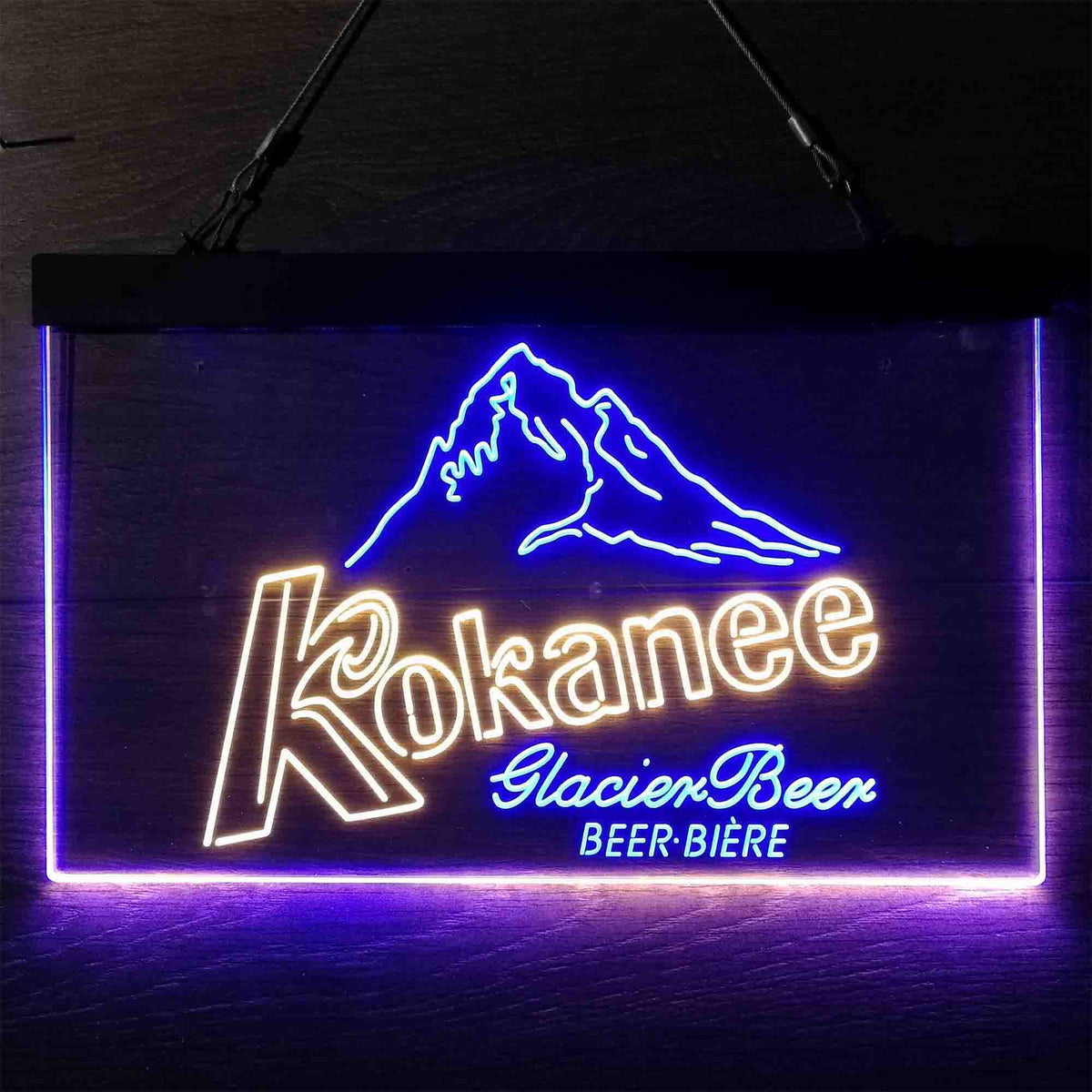 Kokanee Glacier Beer Neon-Like LED Sign | Home Bar Gift