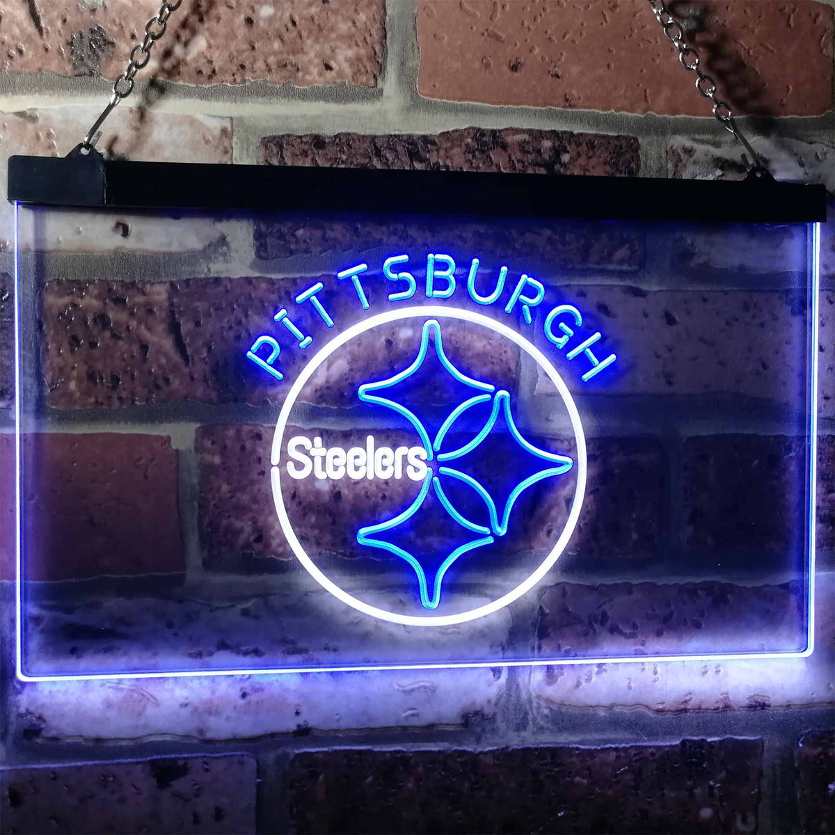 Pittsburgh Steelers Neon-like LED Sign on sale | Football Bar Decor