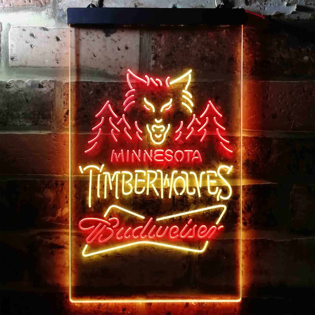 Minnesota Timberwolves Budweiser Neon Sign For Sale | Pro LED Sign