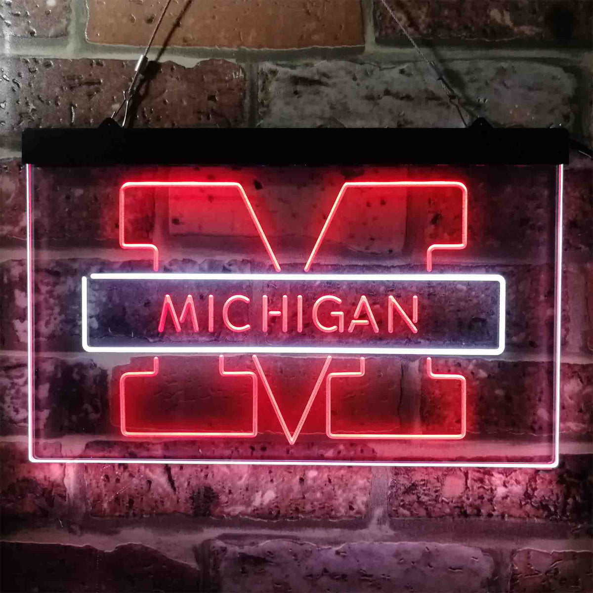 University Football Sport Team Michigan Wolverines Neon-like LED Sign ...