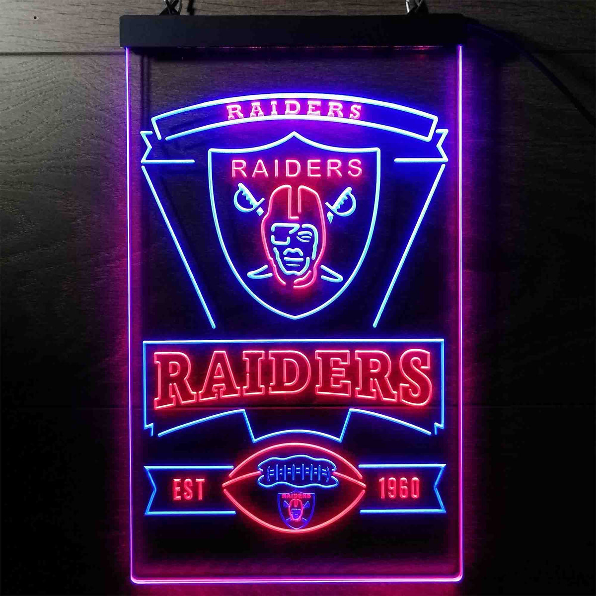 Oakland Raiders Est. 1960 Neon Sign For Sale | Pro LED Sign