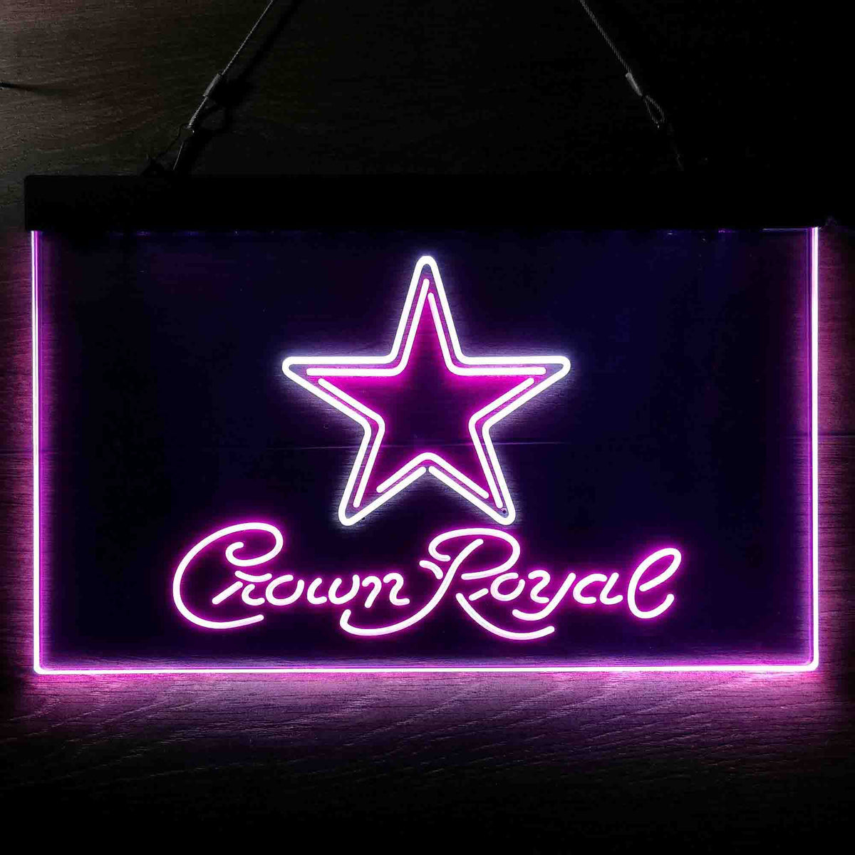 Dallas Cowboys Crown Royal Neon-Like LED Sign | Home Bar Gift
