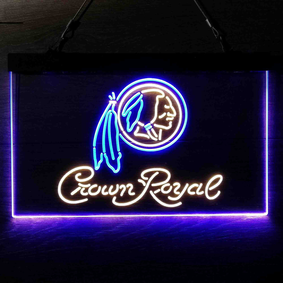 Crown Royal Bar Washington Est. 1932 Neon-Like LED Sign | Home Bar Gift