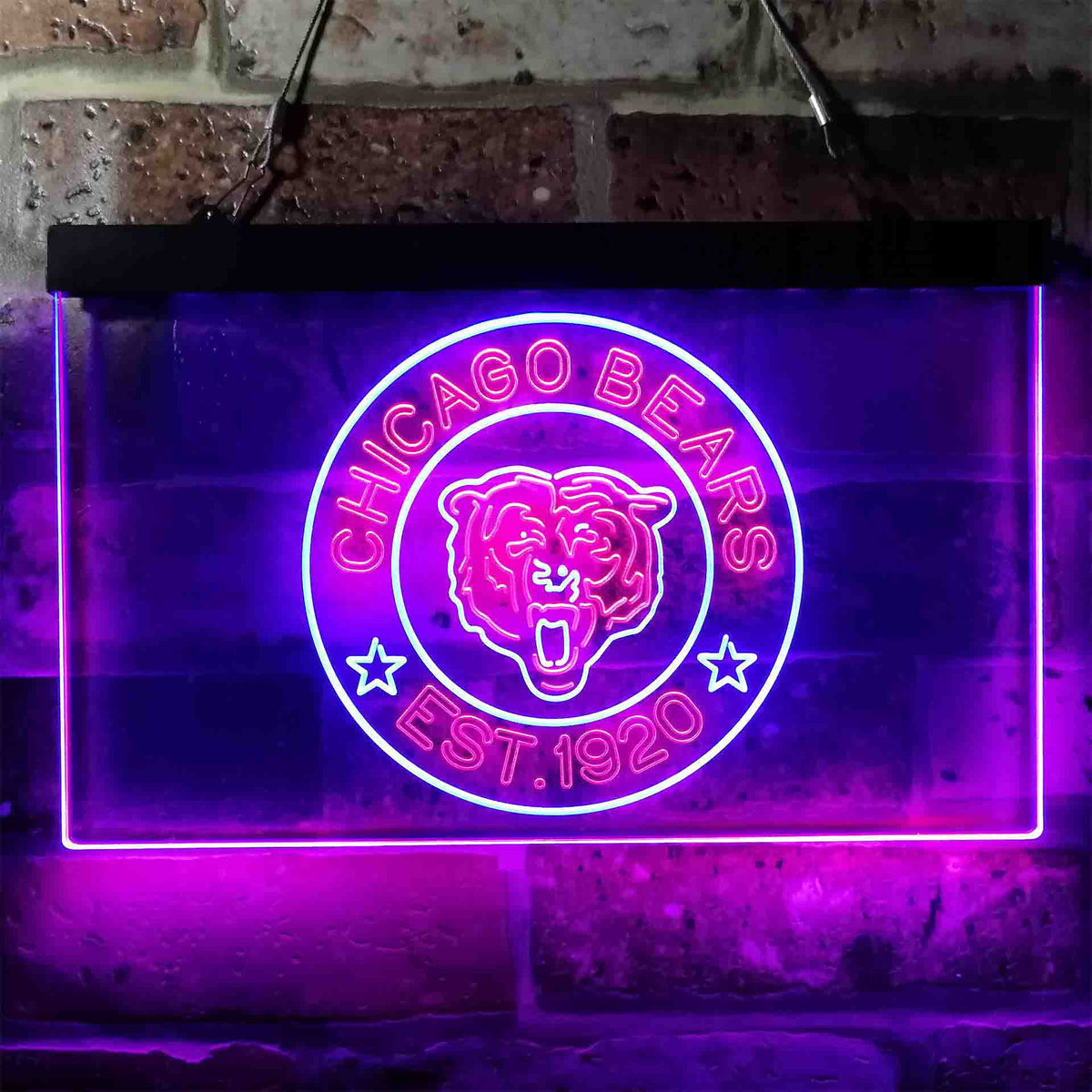 Personalized Chicago Bears Neon-Like LED Sign Father's Day