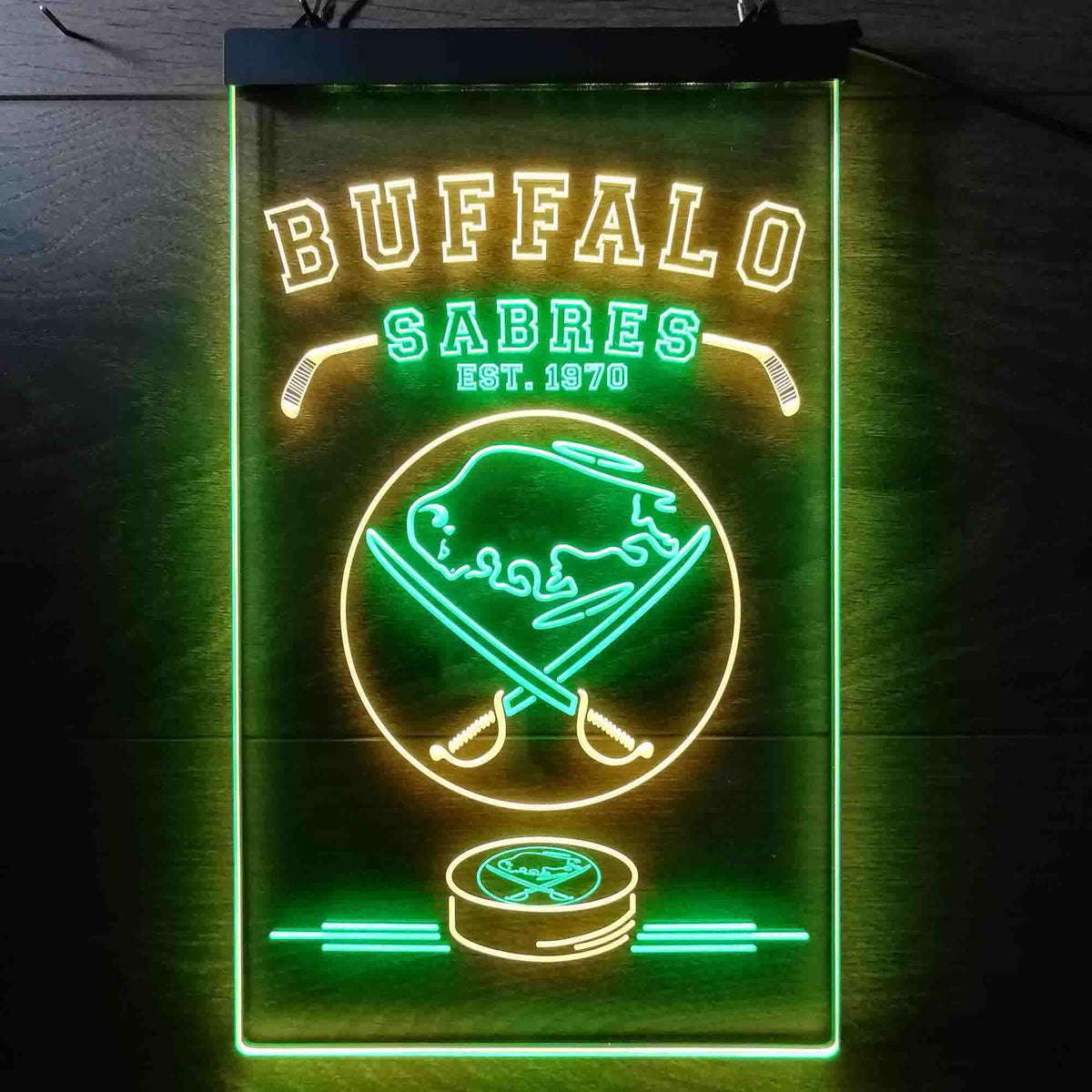 Custom Buffalo Sabres Bar Neon LED Sign | PRO LED SIGN