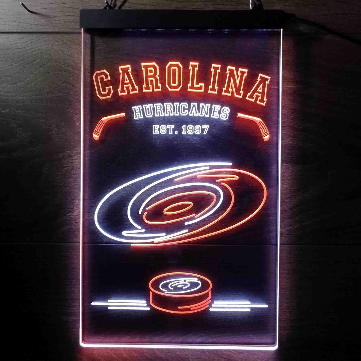 Custom Carolina Hurricanes Est. 1997 NHL Neon-Like LED Sign - Father's