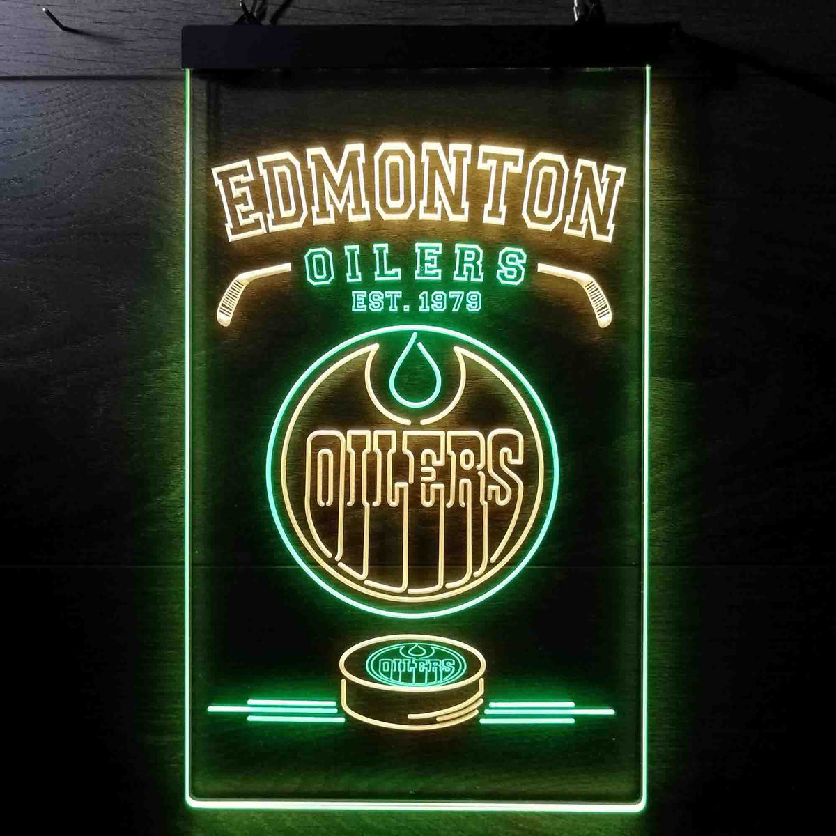Custom Edmonton Oilers Est. 1979 NHL Neon-Like LED Sign - Father's Day