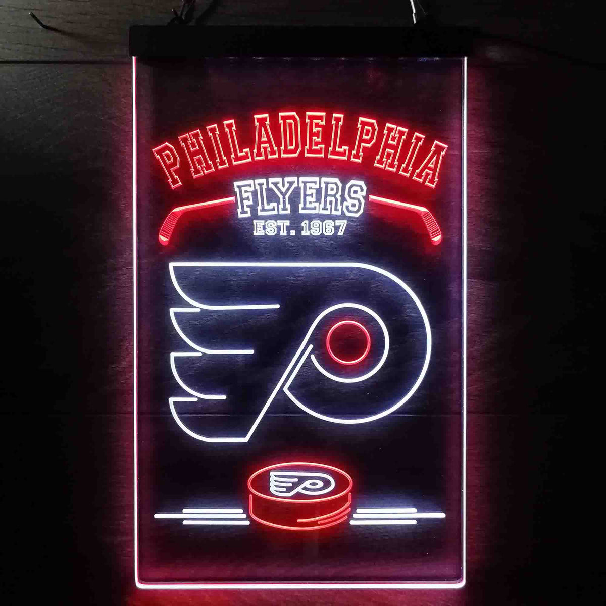 Personalized Custom Philadelphia Flyers Neon-Like LED Sign - Father's