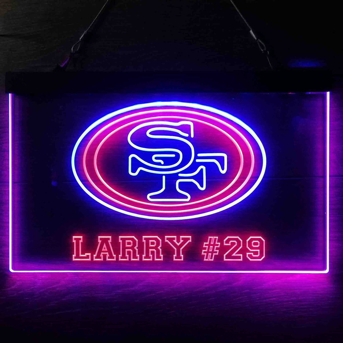 San Francisco 49ers Team Number Neon-like LED Sign - PRO LED SIGN