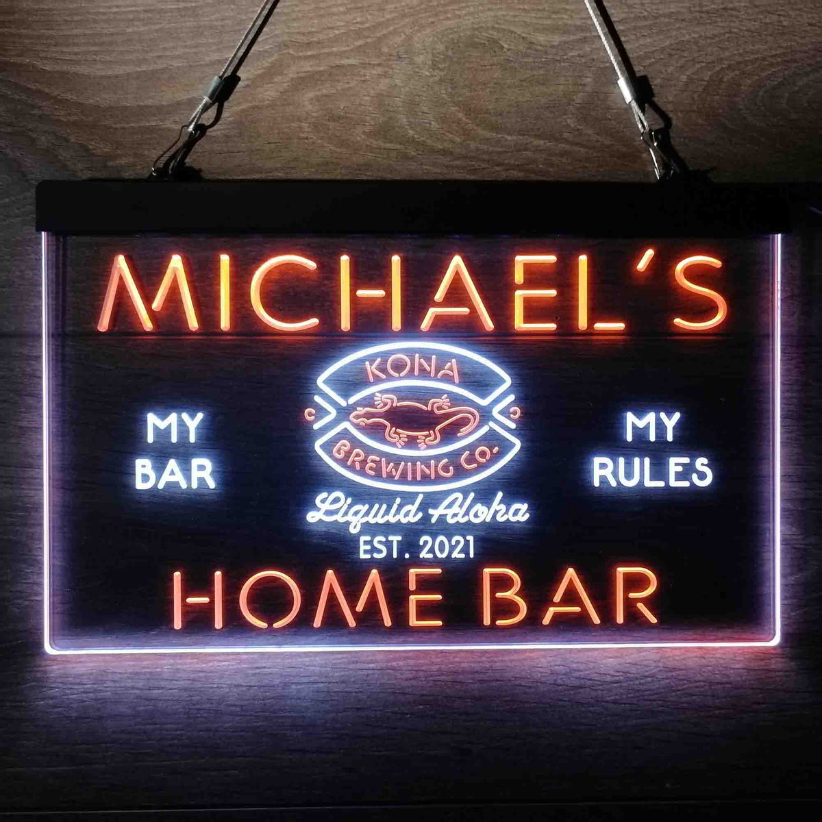 Personalized Kona Brewing Company Beer Neon-like LED Sign - PRO LED SIGN