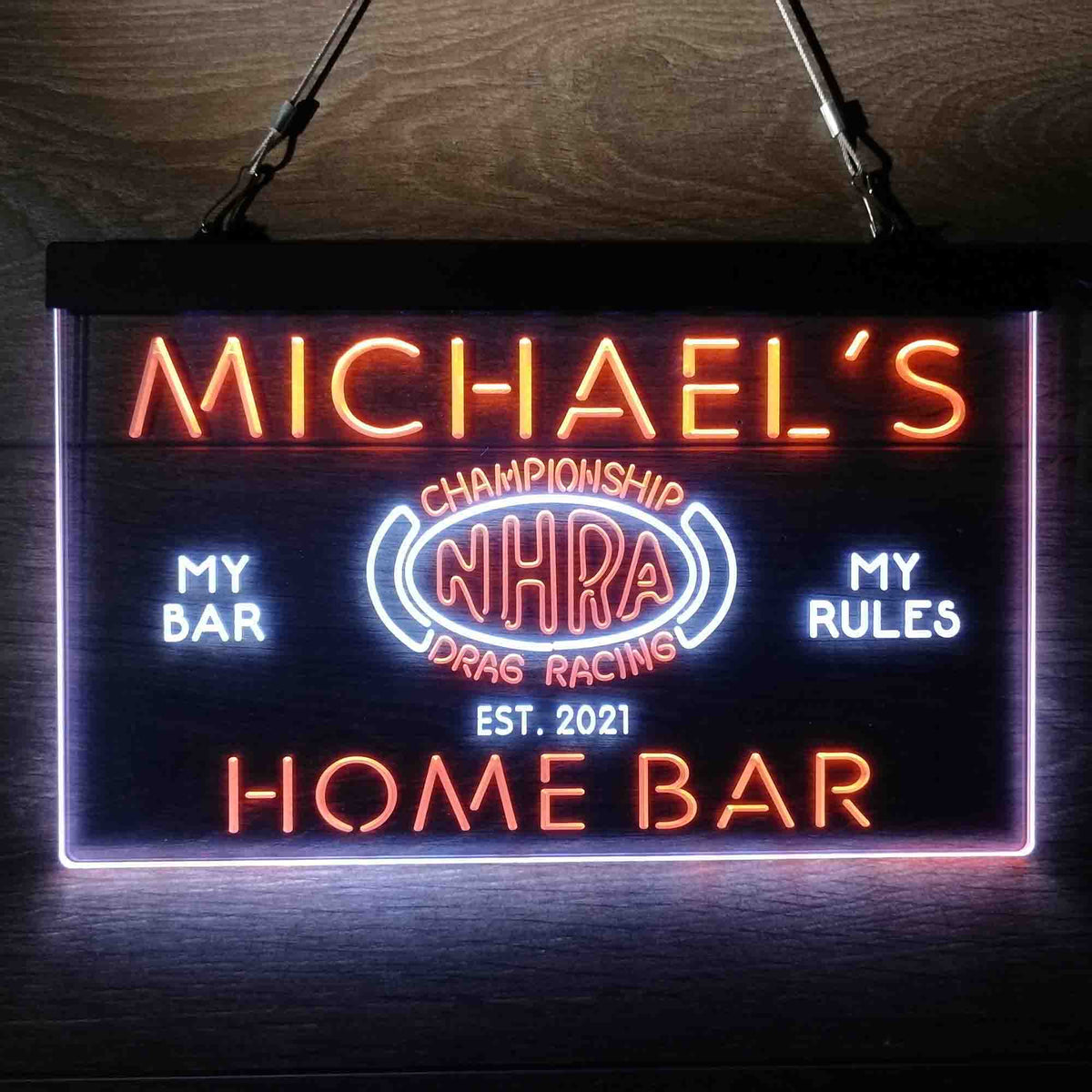 Personalized NHRA Drags Racing Neon-like LED Sign - PRO LED SIGN