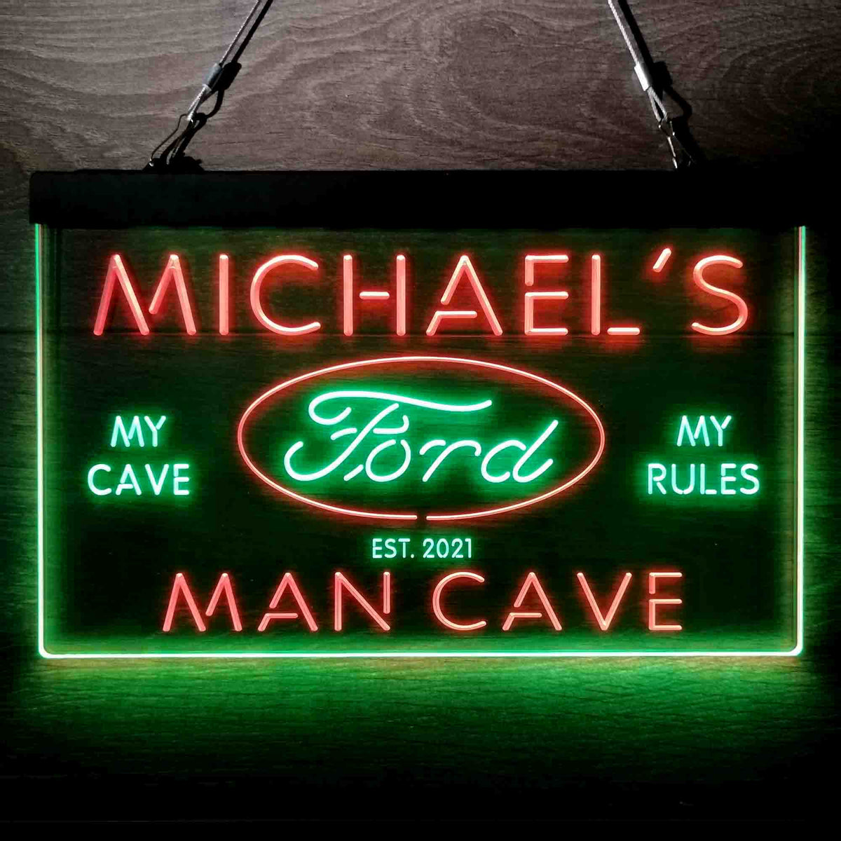 Personalized Ford Logo Garage Neon LED Sign - PRO LED SIGN