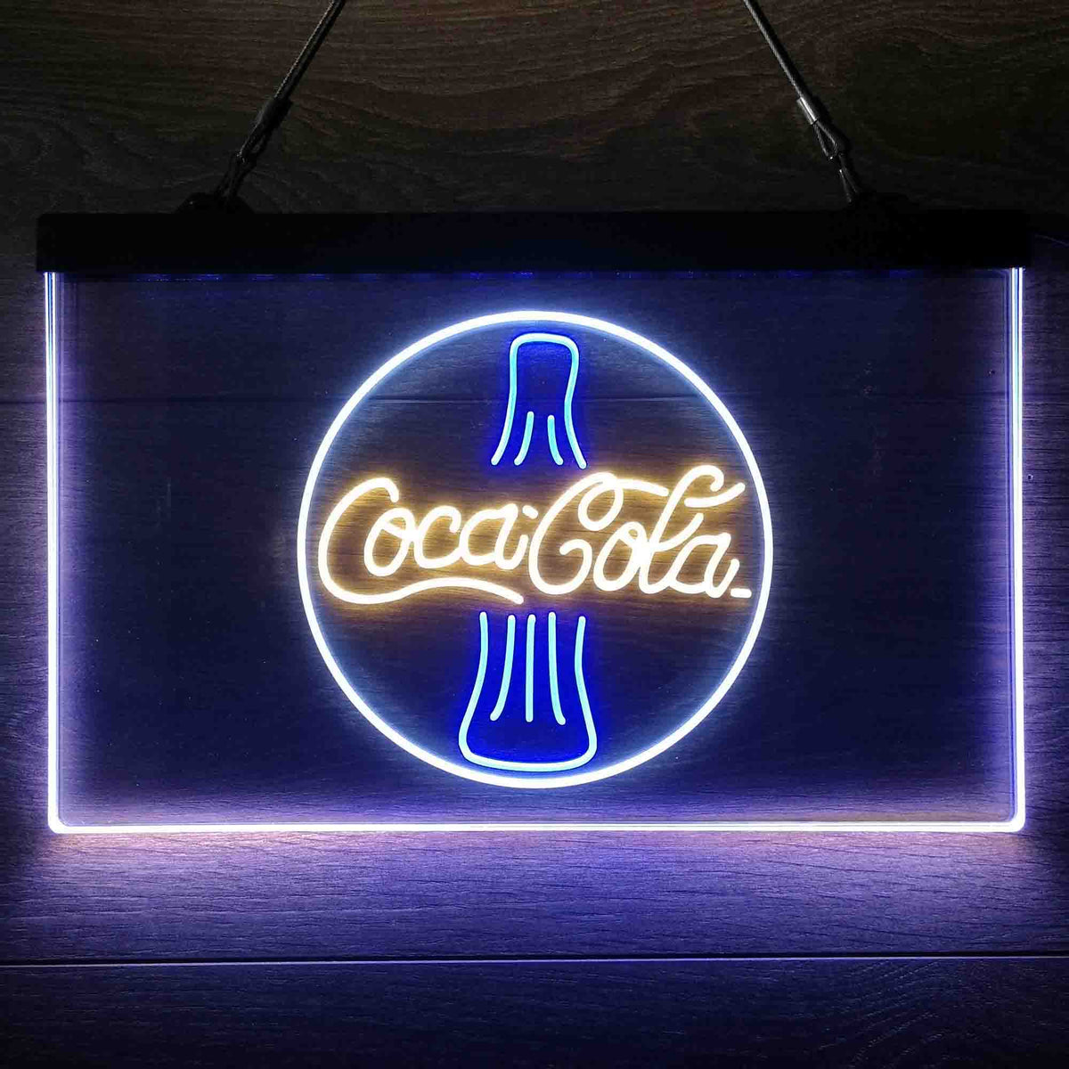 Coca Cola Cokes Bottle Neon 3-Color LED Sign Neon Bar Pub LED Sign ...