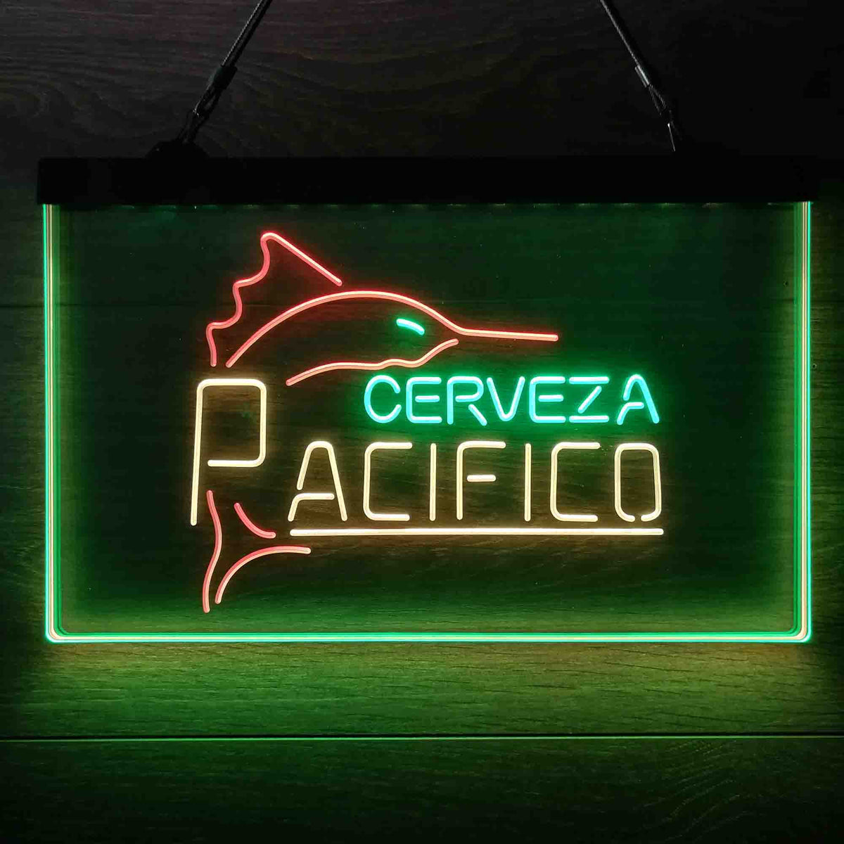 Cerveza Pacifico Large Marlin Neon 3-Color LED Sign Neon Bar Pub LED ...