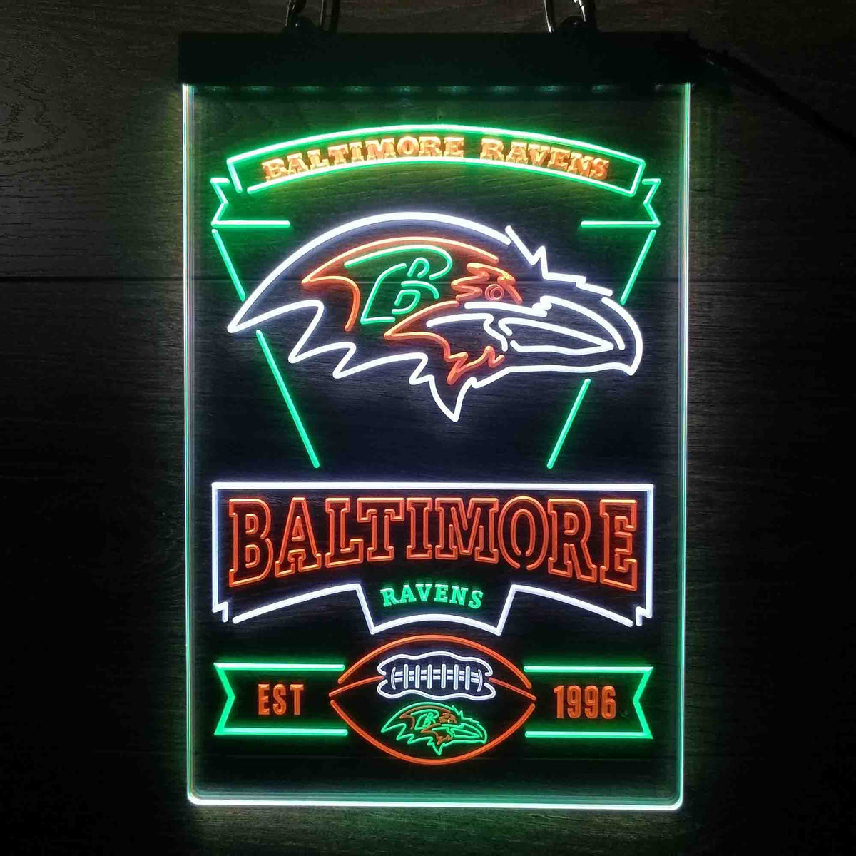 Baltimore Ravens Multi Colors Neon LED Sign | Beer Lodge Gift