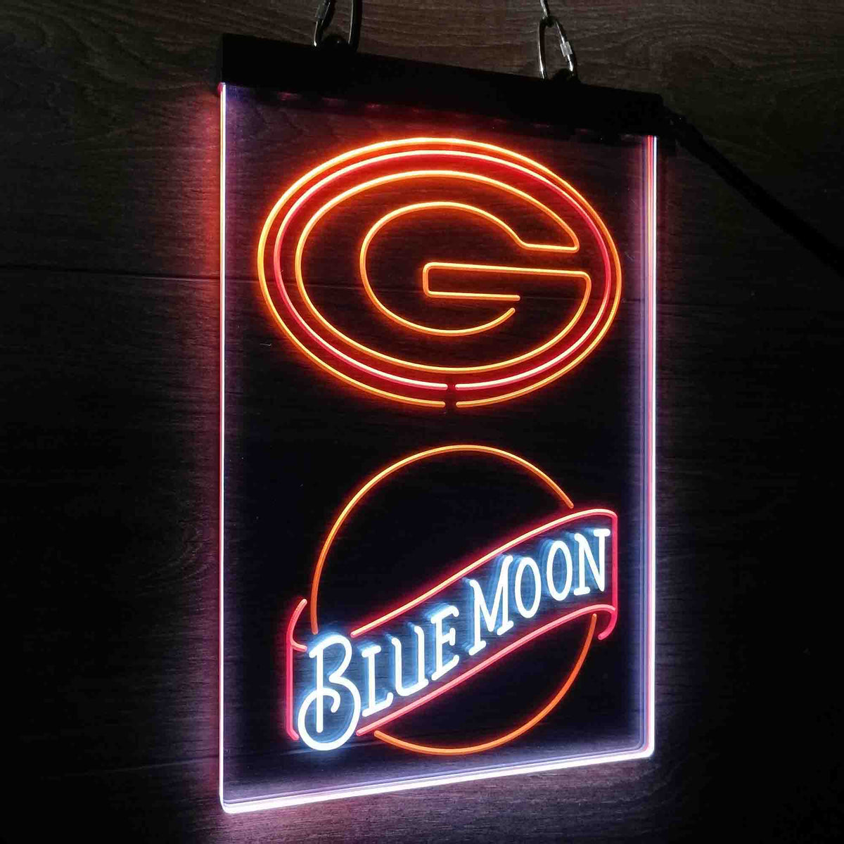 Blue Moon Bar Green Bay Packers Est. 1919 Neon LED Sign For Sale | Pro ...