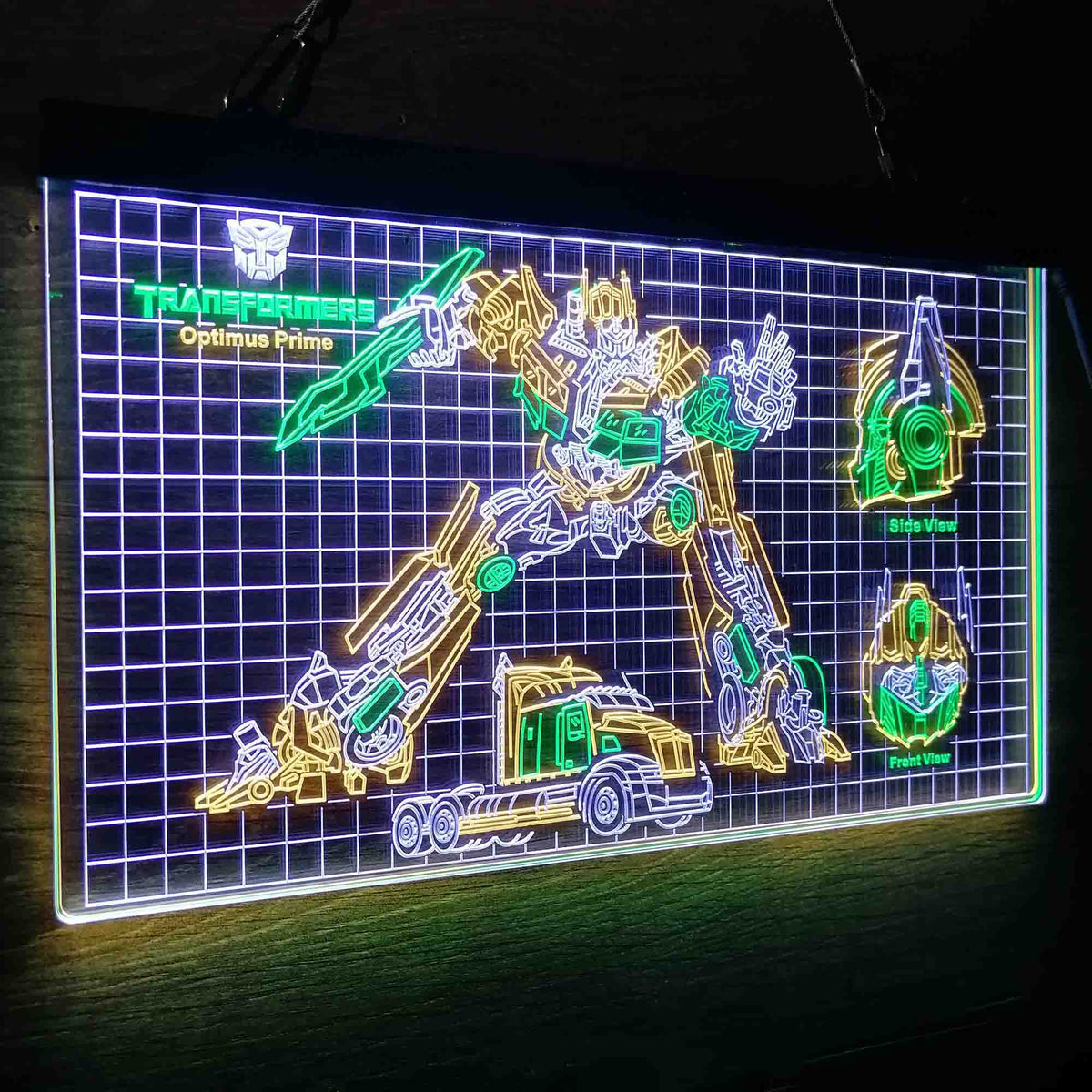 Optimus Prime Transformers Blueprint Cool Neon LED Sign For Sale | Pro ...