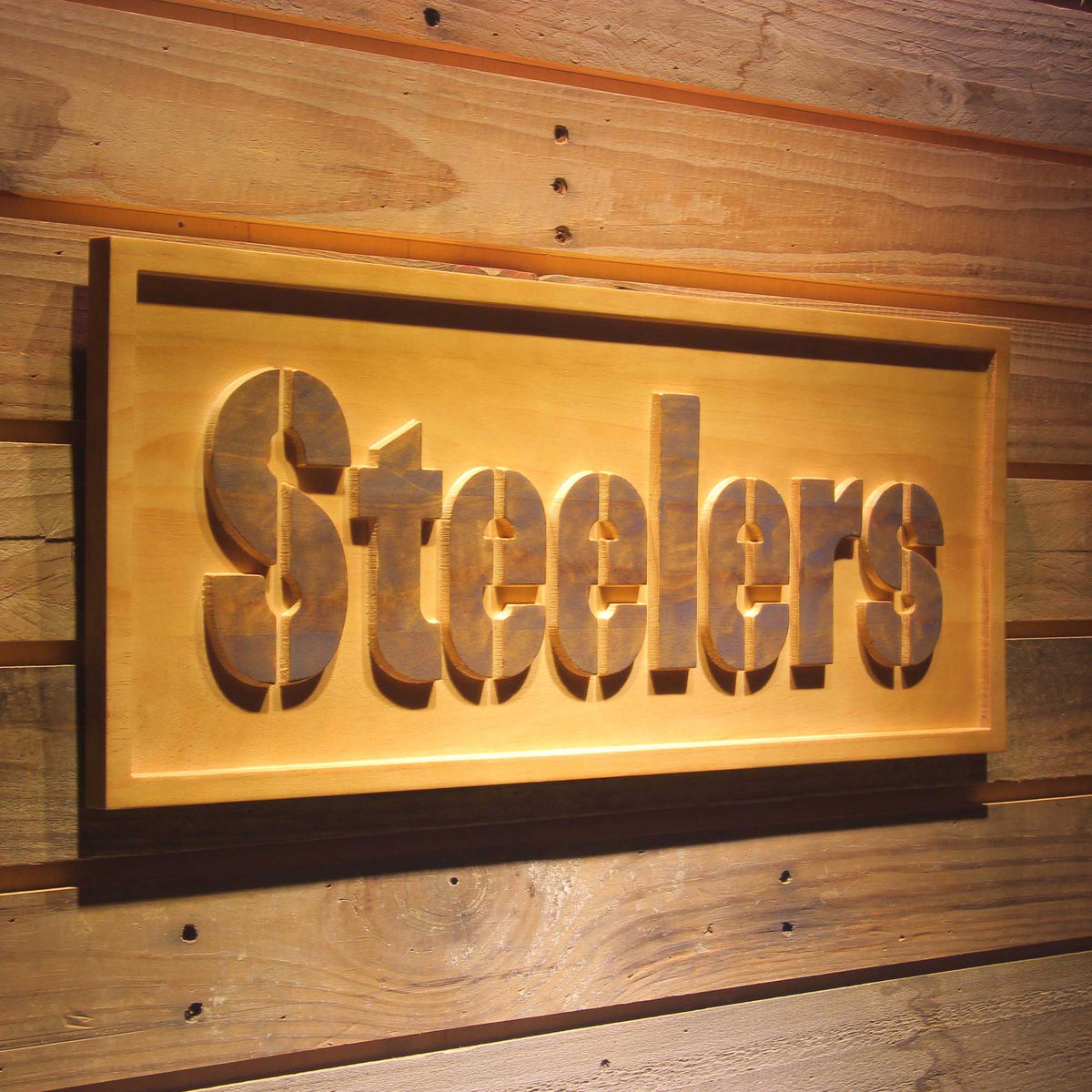 Pittsburgh Steelers,nfl Wooden Sign | PROLEDSIGN